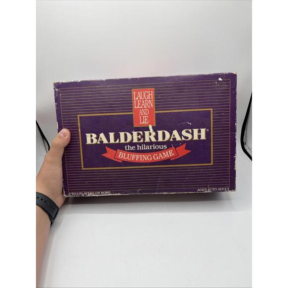 Games | Vintage Balderdash The Hilarious Bluffing Game Family Board ...